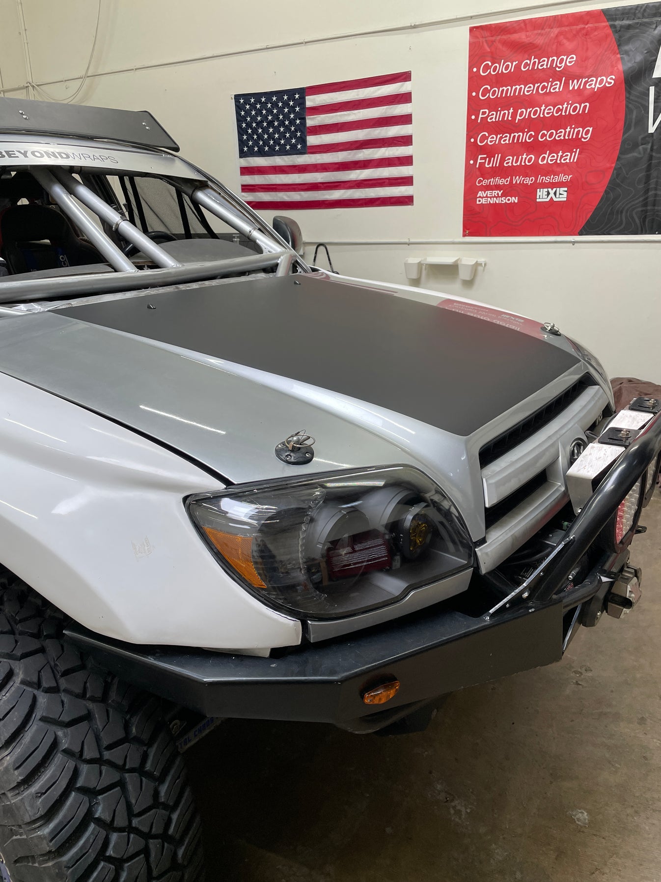 4Runner 4th gen Hood Stamp – Custom Matte Black Hood Wrap | Beyond ...