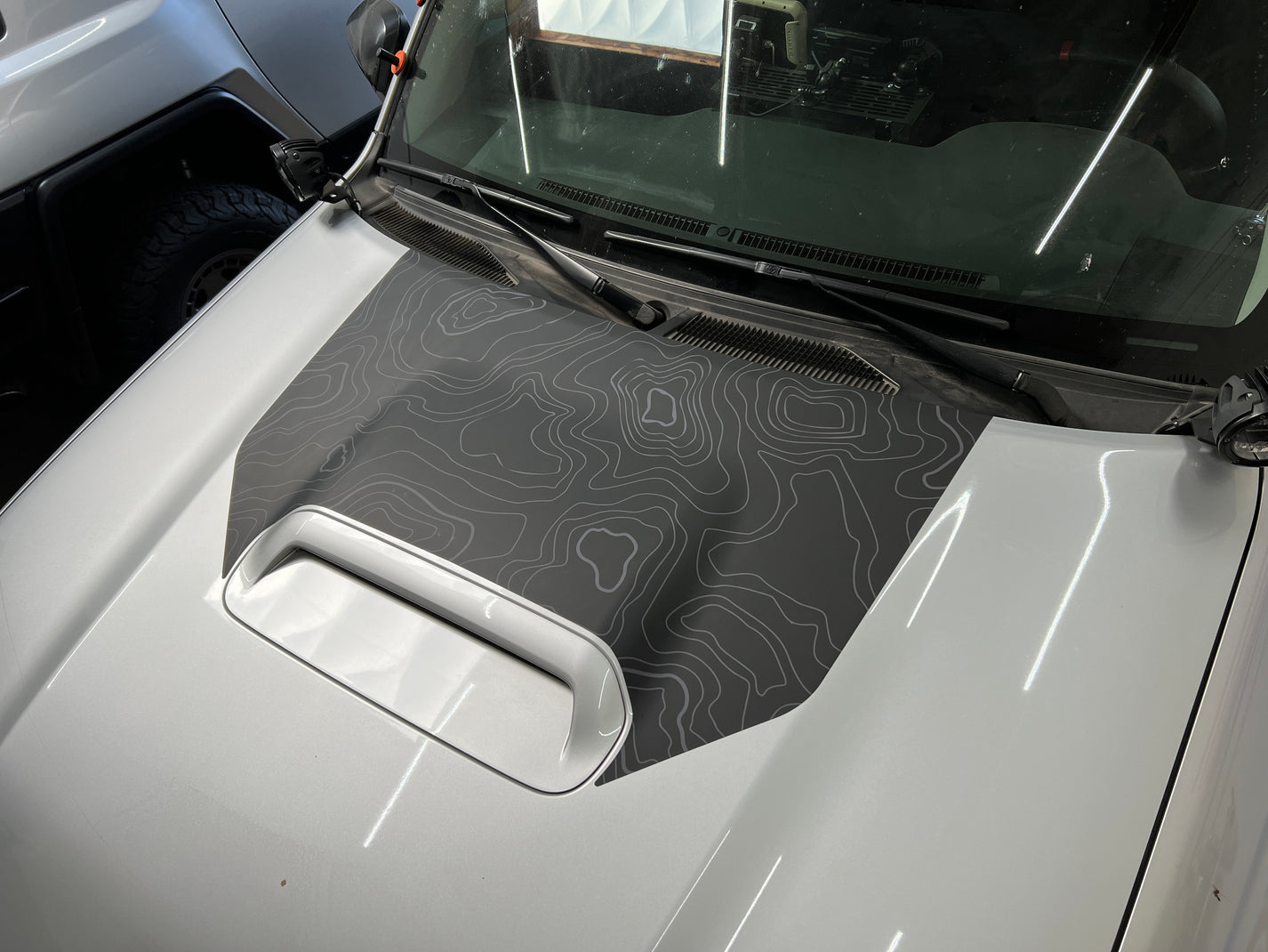 4Runner 5th gen Scoop Hood Stamp – Custom Matte Black Hood Wrap ...